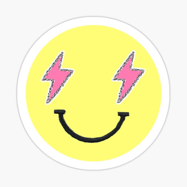 "Preppy smiley face sticker " Sticker for Sale by lila-marie | Redbubble