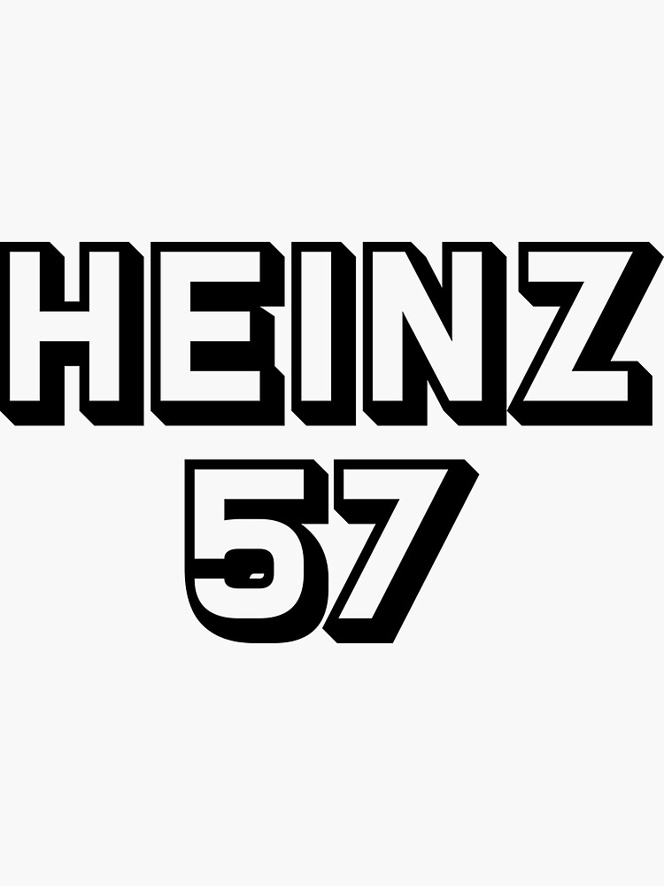 "HEINZ 57" Sticker for Sale by YIPPITYYAP | Redbubble