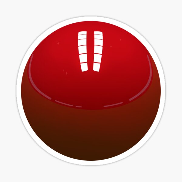 "Red Snooker Ball" Sticker for Sale by Cue- | Redbubble