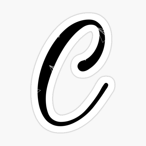 "letter c" Sticker by Edelweiss-890 | Redbubble