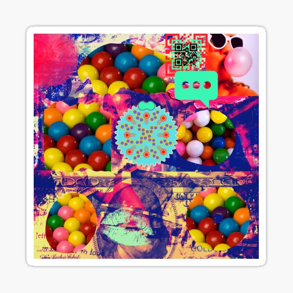 "GUM" Sticker for Sale by mistivelvet | Redbubble
