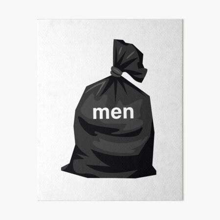 "Men Are Trash Sticker (Waterproof) - Laptop / Waterbottle Sticker" Art ...