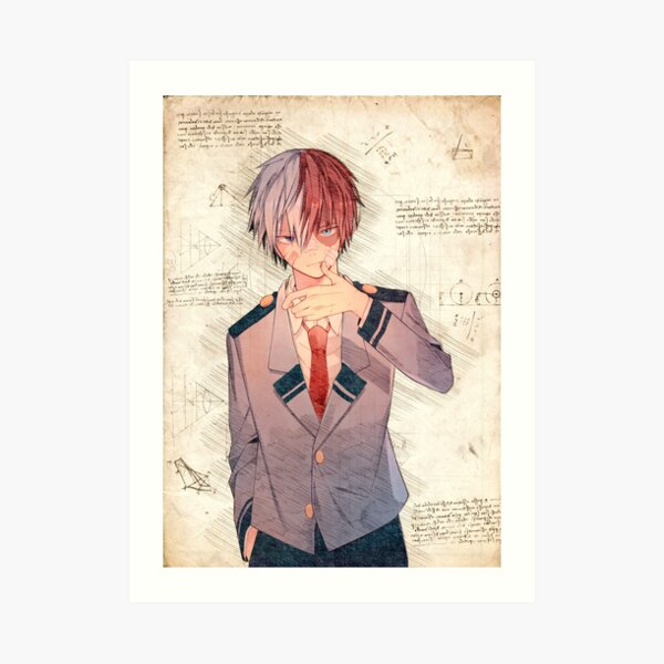 "My hero Academia - Shoto Todoroki - Shotoroki vintage artwork" Art ...