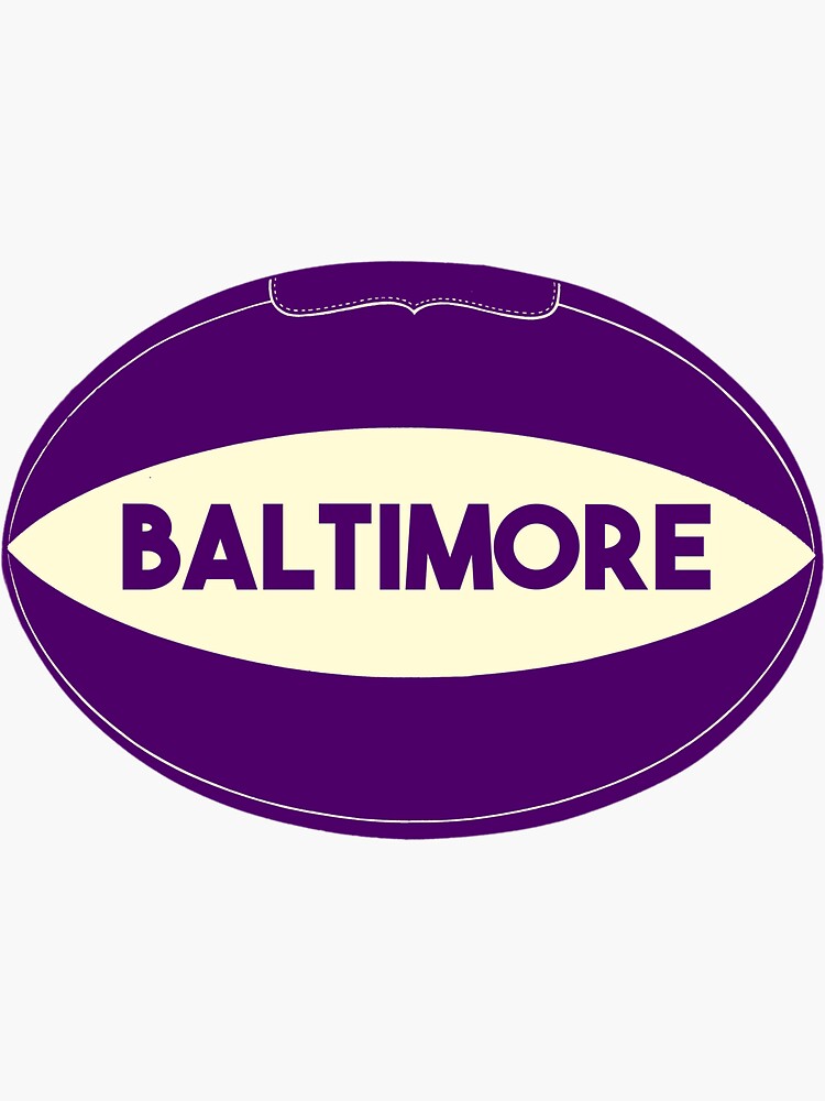 "Vintage Baltimore Football " Sticker for Sale by BetelgeuseX3 | Redbubble
