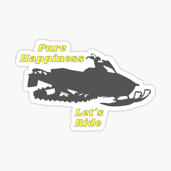 "Pure Happiness, Let's Ride" Sticker for Sale by TopicDiscussion ...
