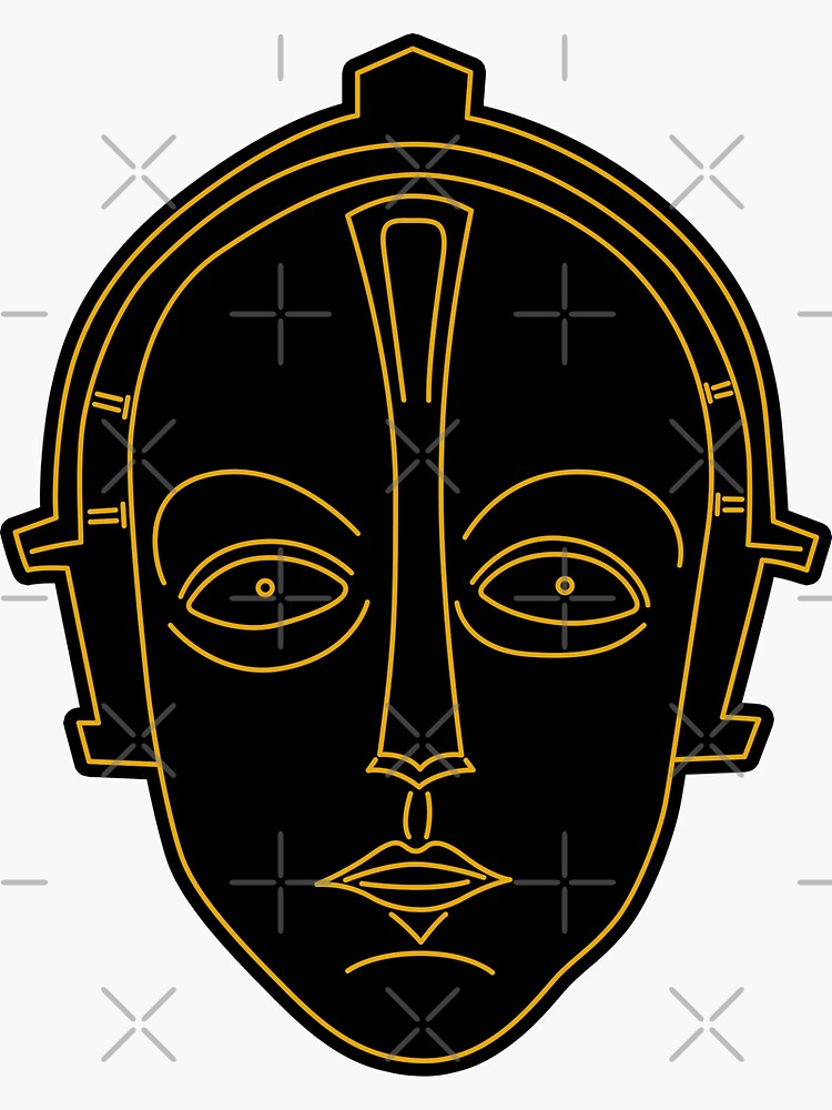 "metropolis head line art " Sticker for Sale by Platform11west | Redbubble