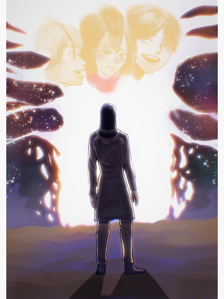 "Attack on Titan Final Season Eren Memories" Art Print for Sale by ...