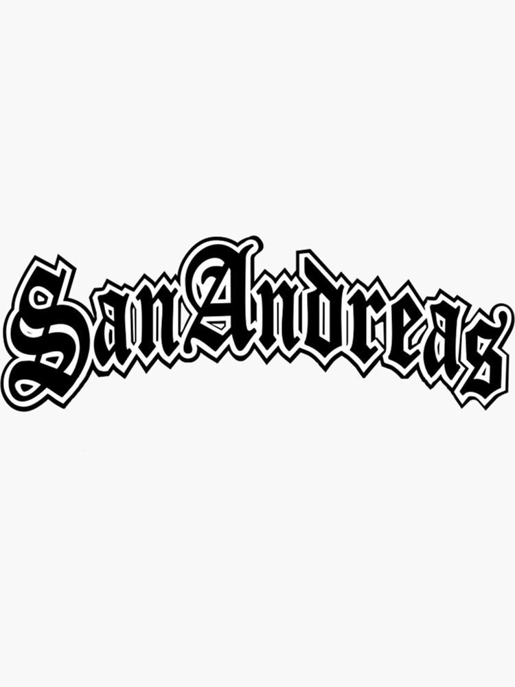 "Grand Theft Auto San Andreas Logo Classic T-Shirt" Sticker for Sale by ...