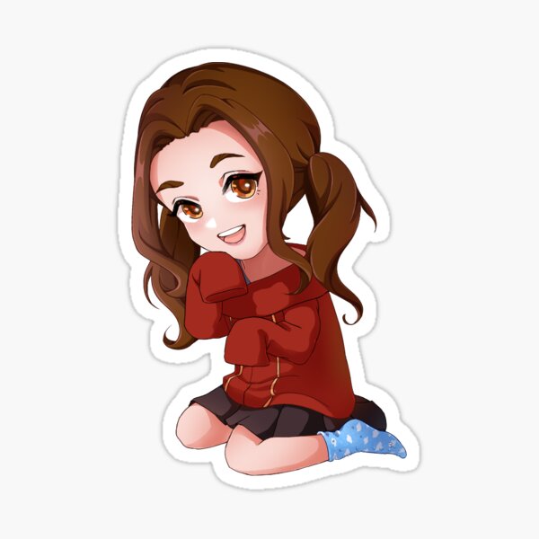 "Sitting Chibi" Sticker by CasualSalli | Redbubble