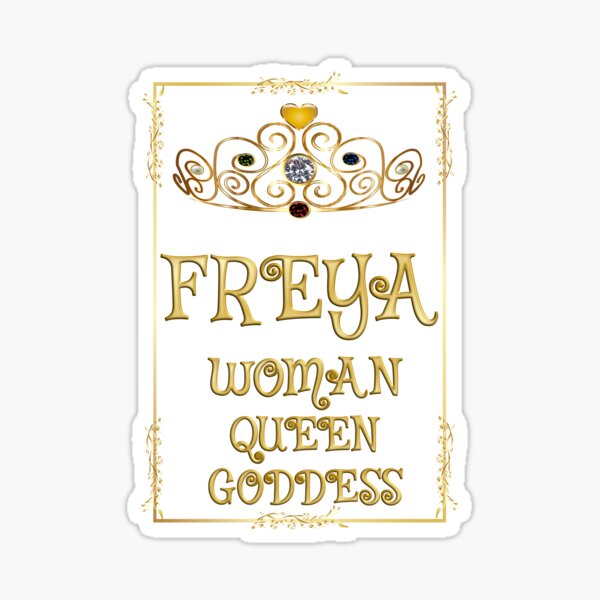 "Freya - woman - queen - goddess" Sticker for Sale by madrigenum ...