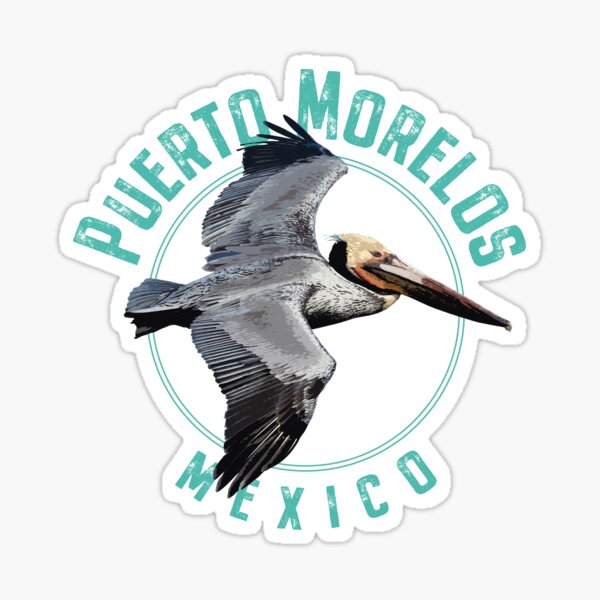 "Puerto Morelos Mexico Resort and Vacation Gear" Sticker for Sale by ...