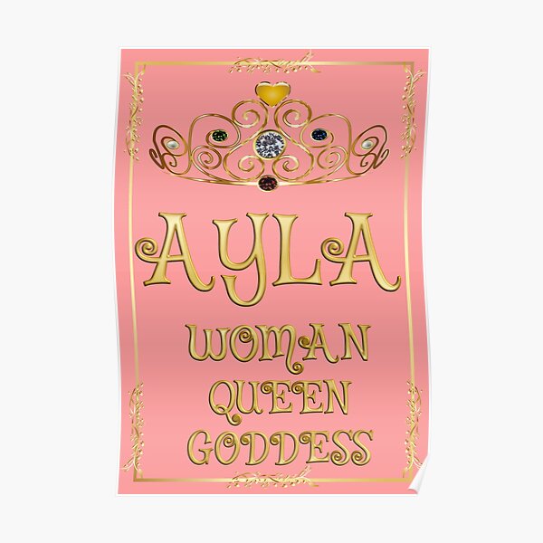"Ayla - woman - queen - goddess" Poster for Sale by madrigenum | Redbubble