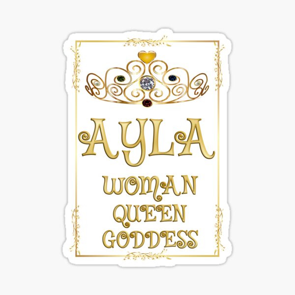 "Ayla - woman - queen - goddess" Sticker for Sale by madrigenum | Redbubble