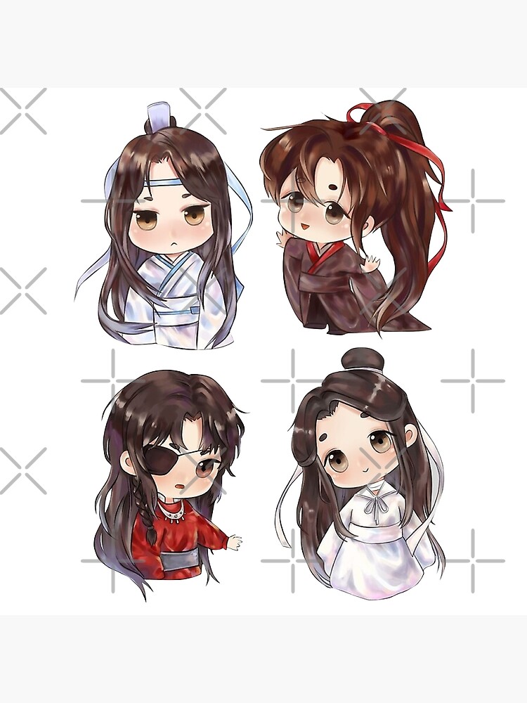 "Chibi Characters TGCF" Poster for Sale by mrgopinkston | Redbubble