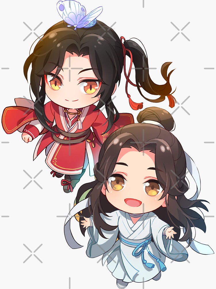 "Chibi Characters TGCF" Sticker for Sale by mrgopinkston | Redbubble