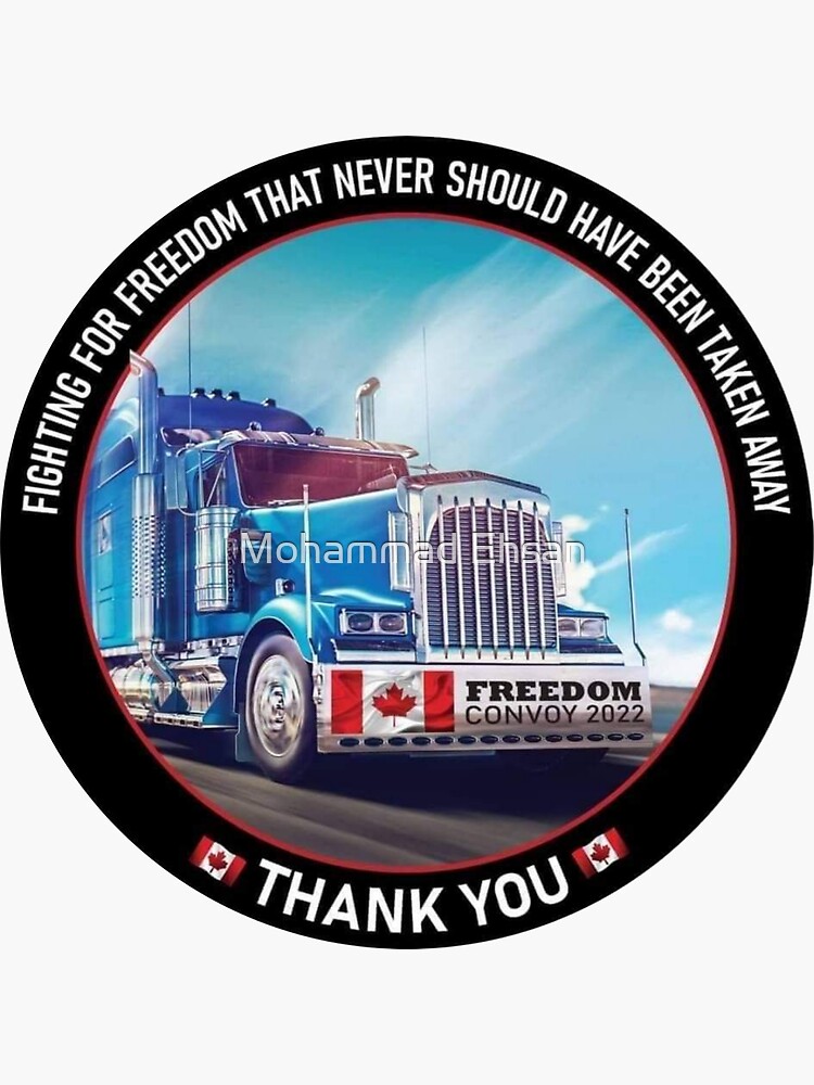 Sticker « Convoi Liberté 2022 | Camionneurs d'Ottawa », par Akkhan420 ...