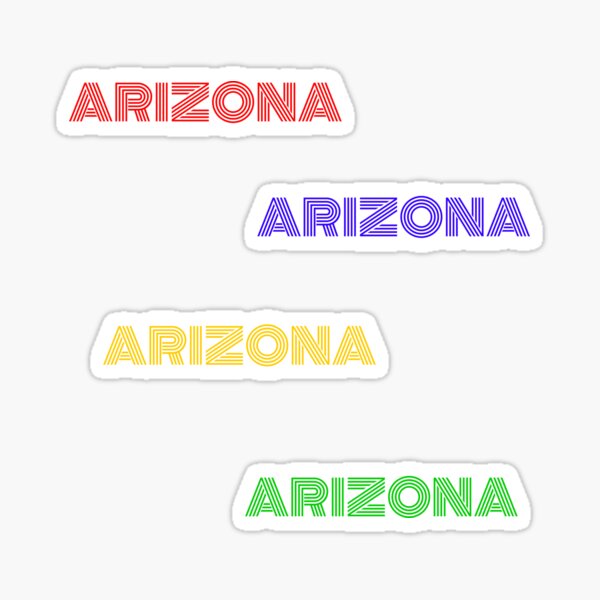 "Retro Vintage Arizona Pack" Sticker for Sale by Queen1120 | Redbubble