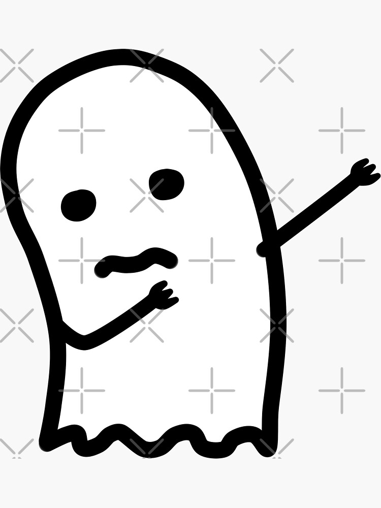 "ghost dab" Sticker for Sale by Jonysquad | Redbubble