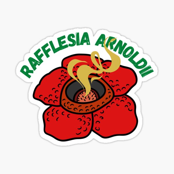 "Rafflesia Arnoldii Smelly Flower" Sticker for Sale by Serotonin4u ...