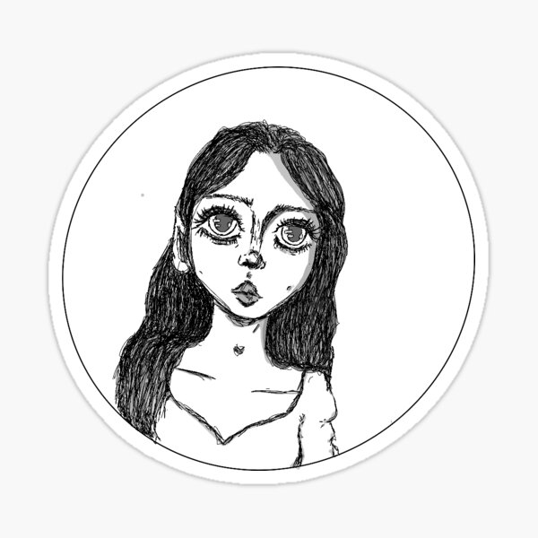 "simple transparent background lady sticker" Sticker for Sale by ...