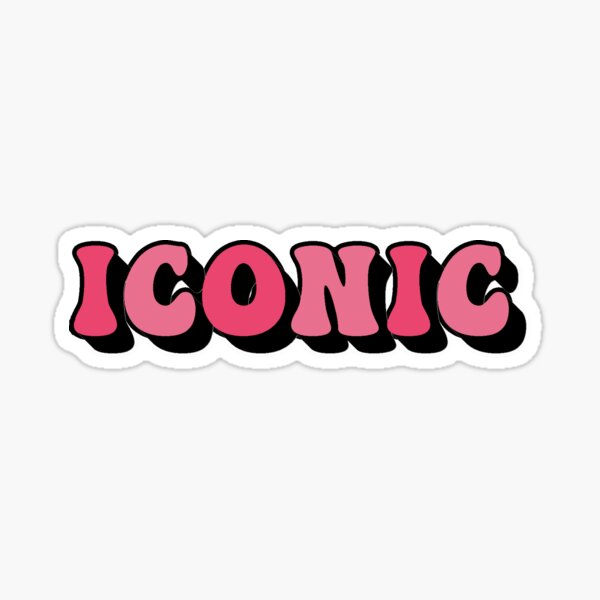 "iconic" Sticker for Sale by cyberseven | Redbubble