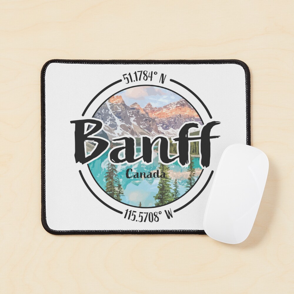 "Banff Design with Latitude and Longitude" Sticker for Sale by Redneck ...