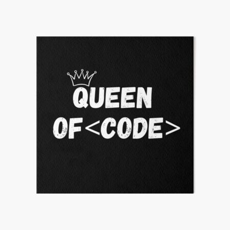 Impression rigide « Queen of Code - Citations motivantes et inspirantes ...