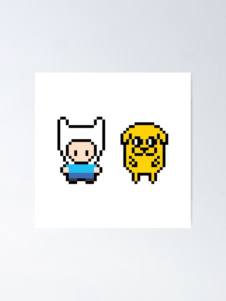 "Finn and Jake Pixel Art | Adventure Time" Poster by Jen-esaisquoi ...