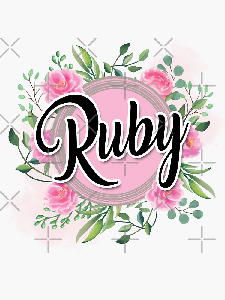 "Ruby " Sticker for Sale by badinboow | Redbubble