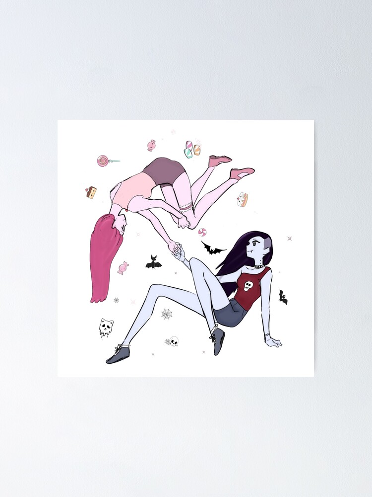 " Bubbline, marceline and princess bubblegum" Poster by emmaabd | Redbubble