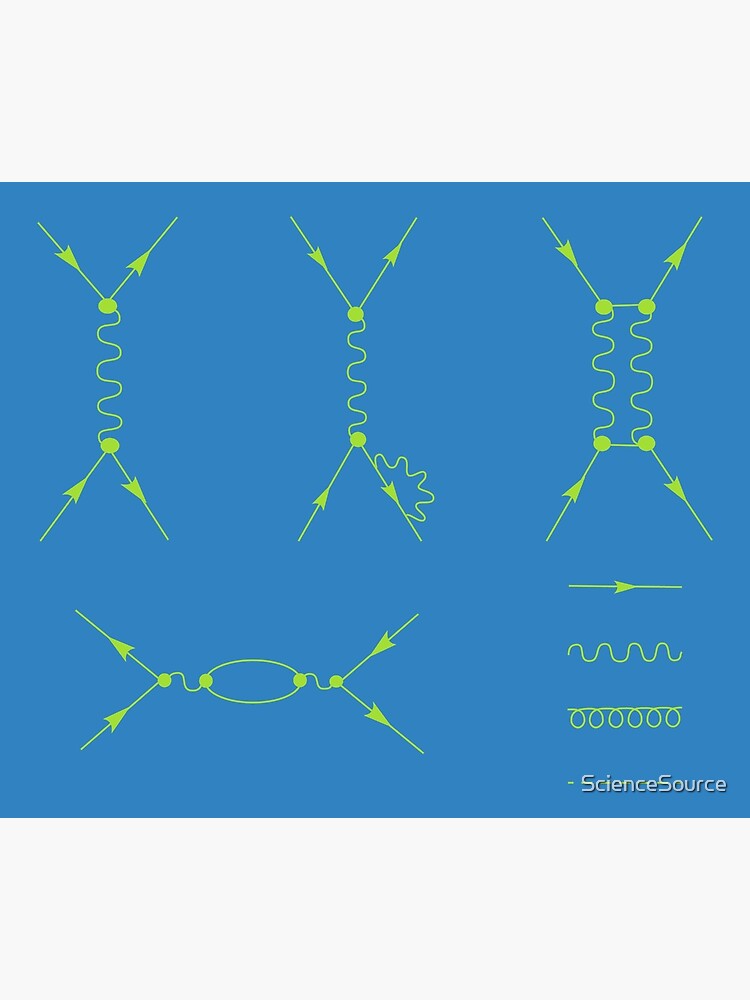 "Feynman diagram, Particle Physics Quantum Physics" Poster for Sale by ...
