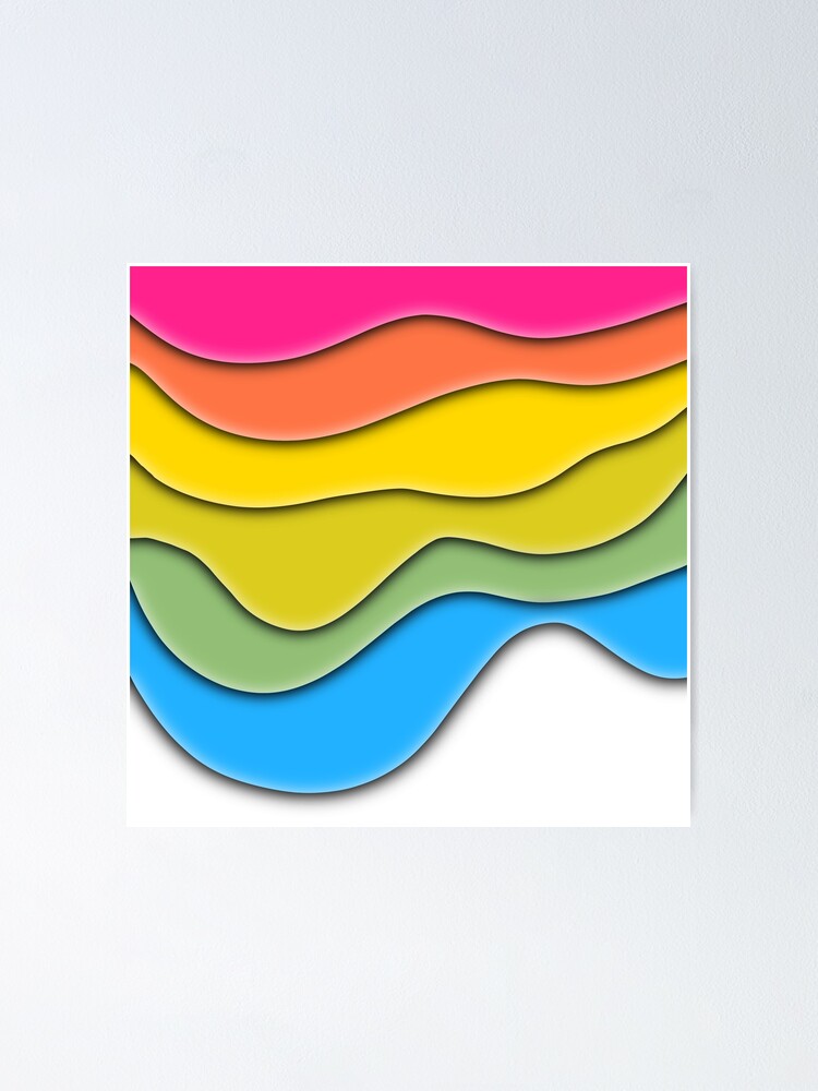 "[Pan Pride] Falling Colors" Poster for Sale by GothamGamer117 | Redbubble