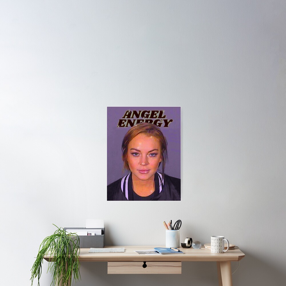 "Lindsay Lohan Mugshot but Y2K/2000's" Poster by Hannah-Hutch | Redbubble