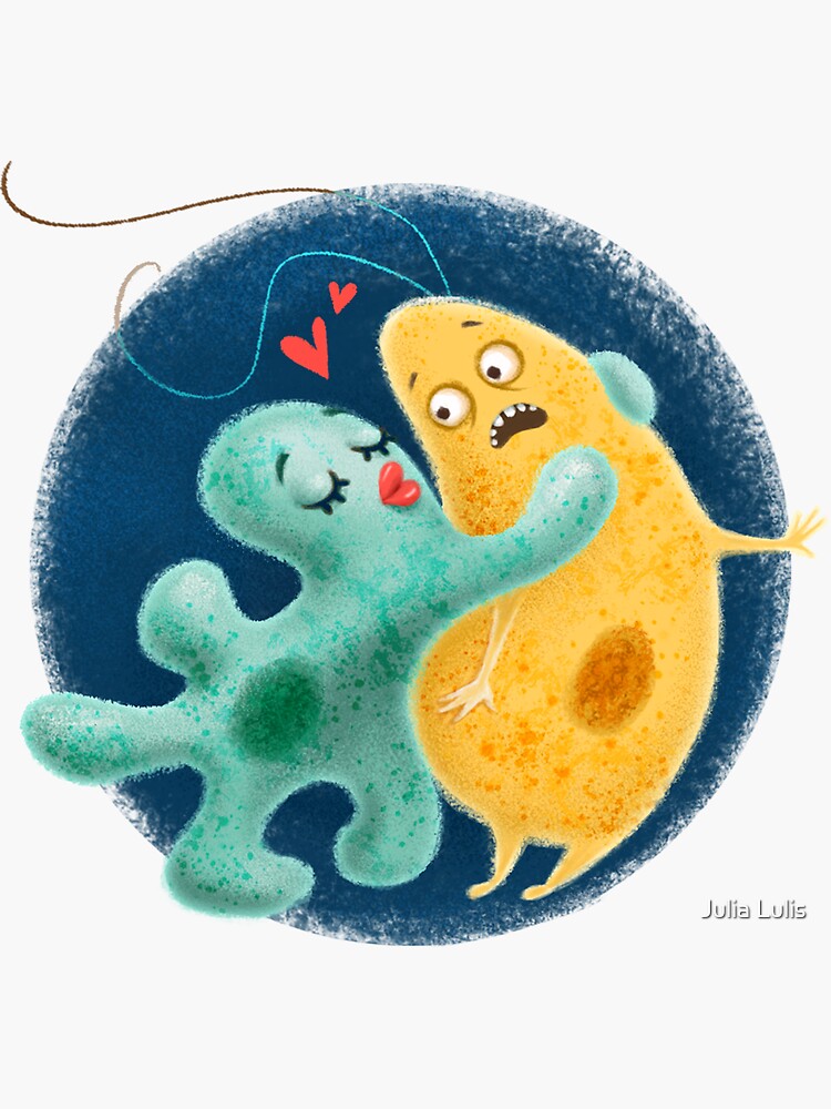 "Loving Amoeba" Sticker by JuliaLulis | Redbubble