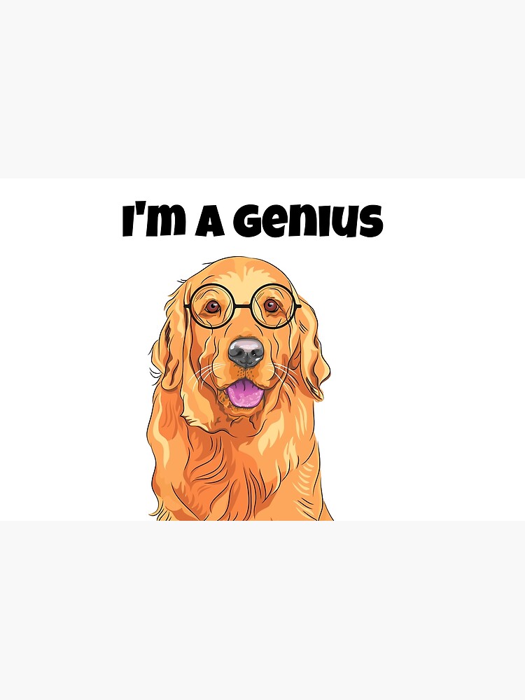 "Genius dog" Poster for Sale by GiPixelArt | Redbubble