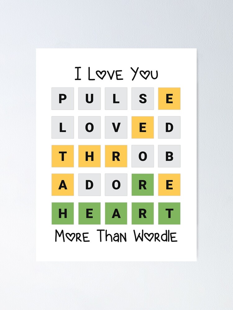"Wordle - I Love You" Poster by javvie | Redbubble
