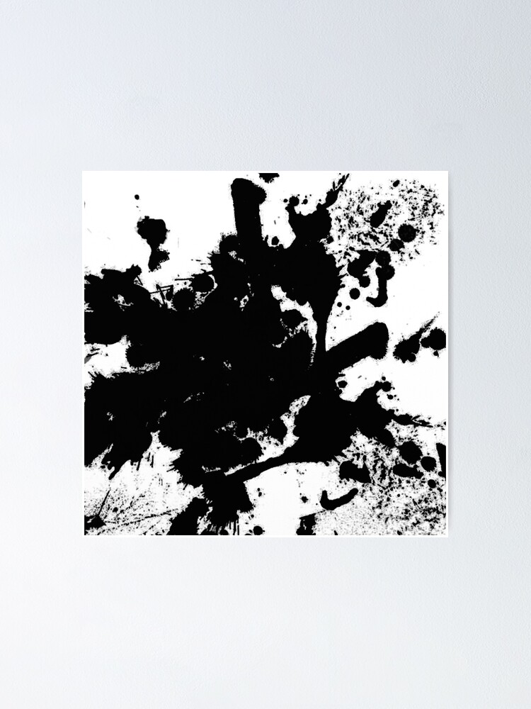 "Black Splat" Poster for Sale by Printpix | Redbubble