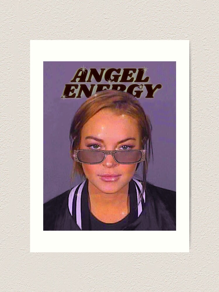 "Lindsay Lohan Mugshot but Y2K (Glasses)" Art Print for Sale by Hannah ...