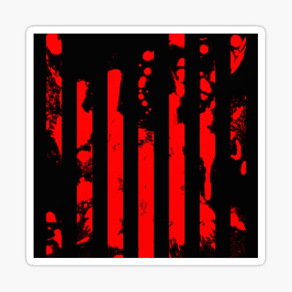 "Blood Bars" Sticker by Printpix | Redbubble
