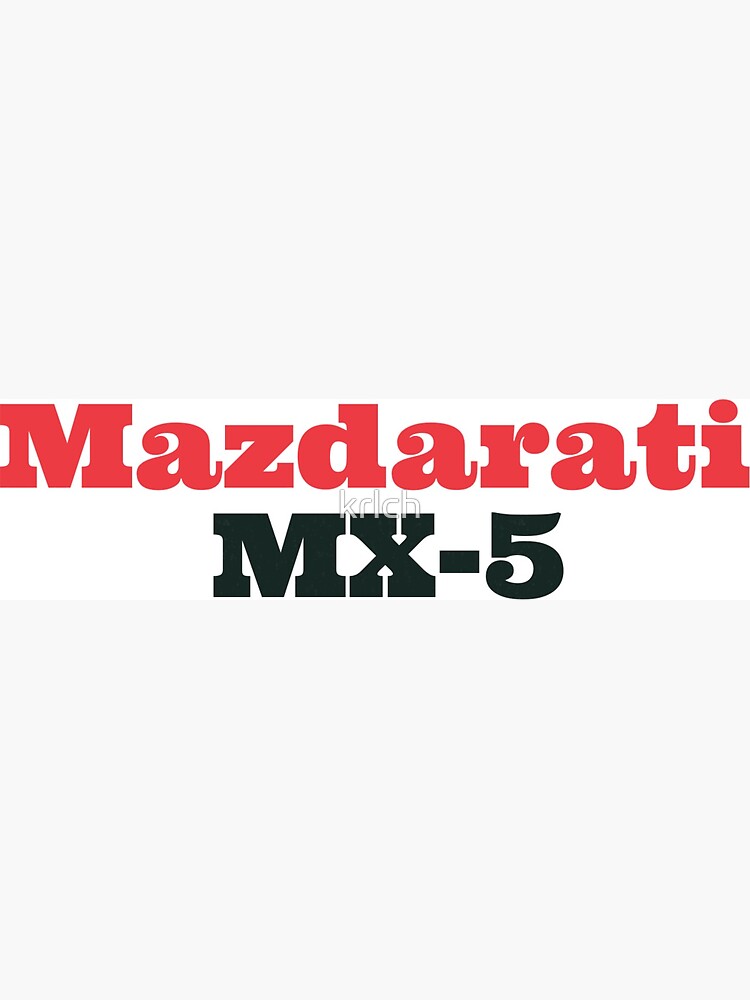 "Mazarati 2" Sticker by krlch | Redbubble