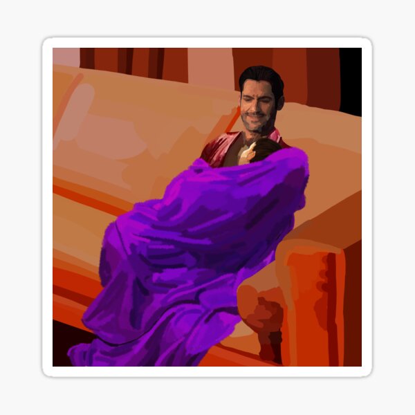 "Lucifer and Rory snuggle" Sticker by CocoCat38 | Redbubble