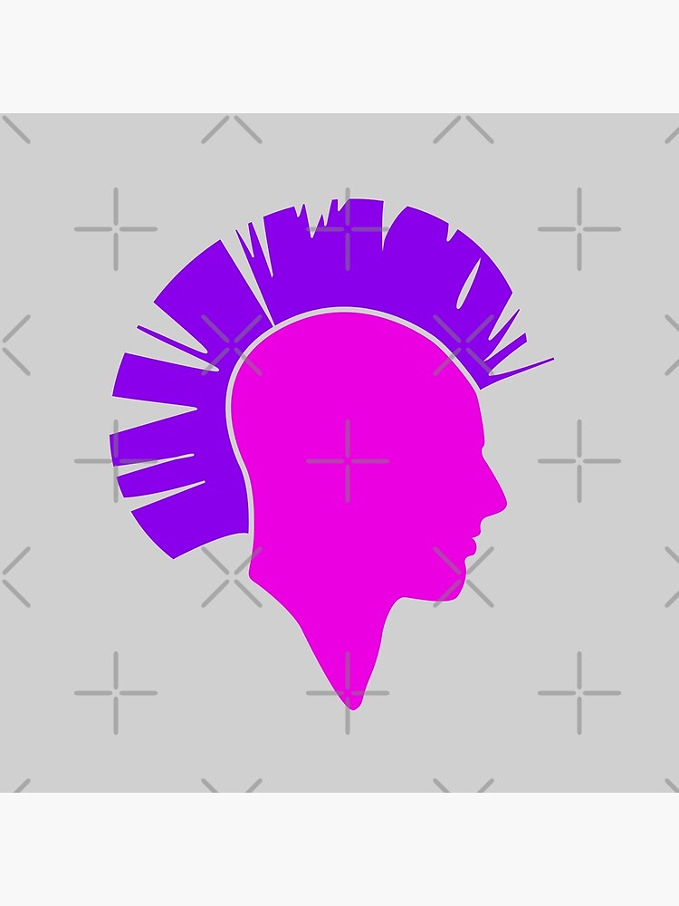 "My classic punk mohawk drawing " Poster for Sale by Blondiabshop ...