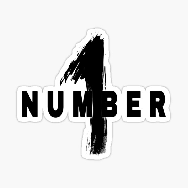"Number one" Sticker for Sale by m8112000 | Redbubble
