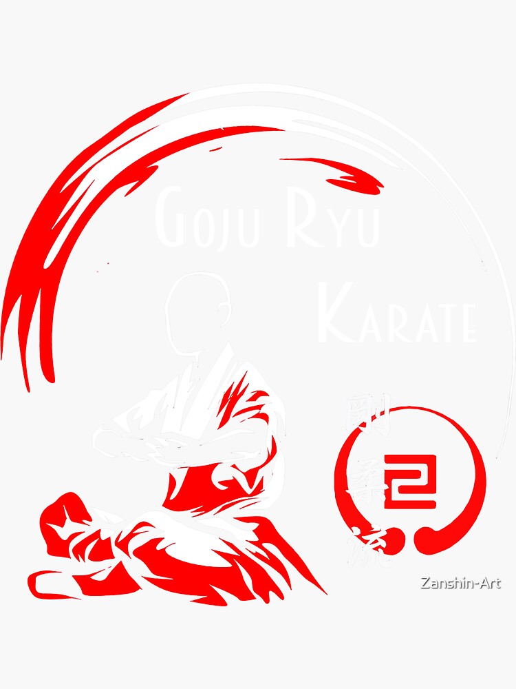 "Goju Ryu Karate Sensei Meditation - Budo Martial Arts Design" Sticker ...