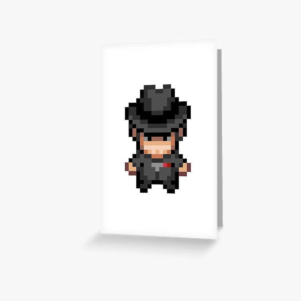 "Giovanni Overworld Sprite HGSS" Greeting Card by rachxt | Redbubble