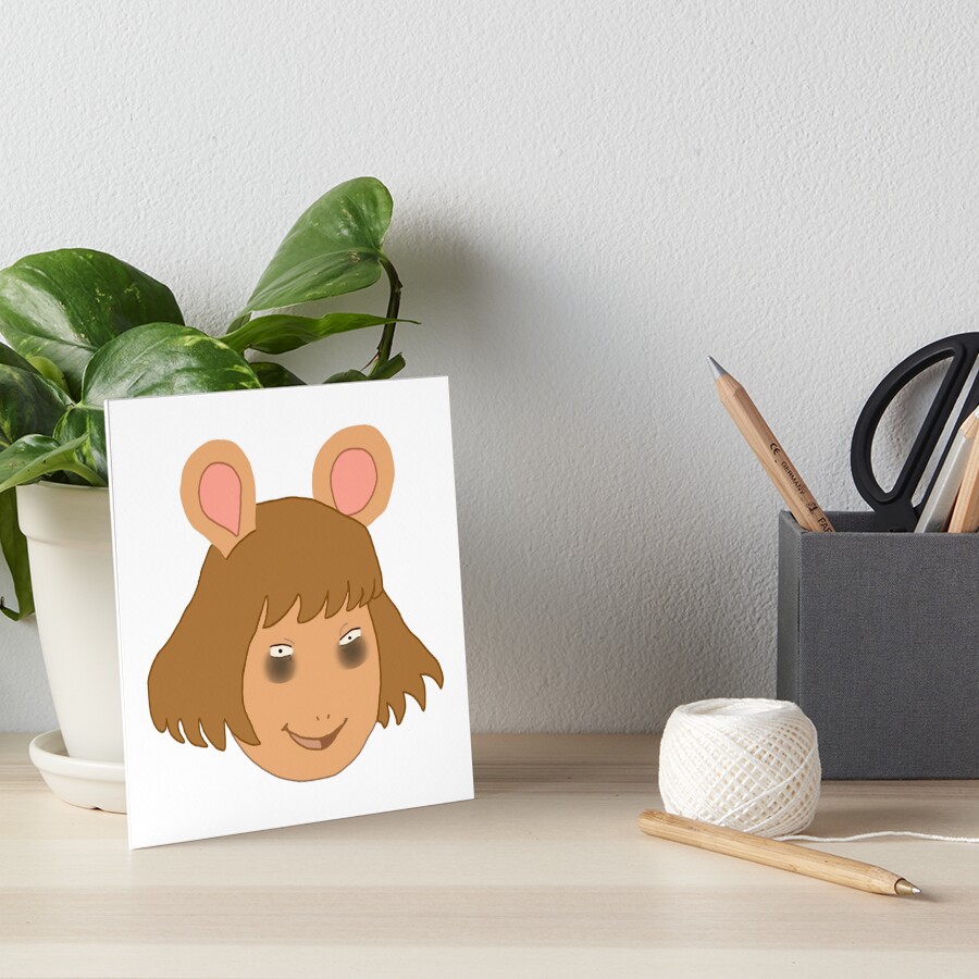 "Tired D.W. Meme" Art Board Print for Sale by FlashmanBiscuit | Redbubble