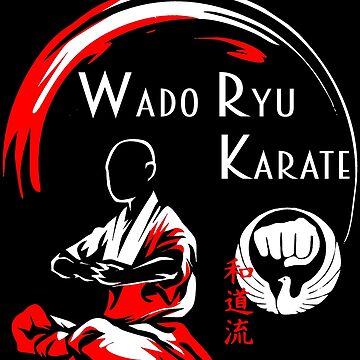 "Wado Ryu Karate Sensei Meditation - Budo Martial Arts Design" Sticker ...