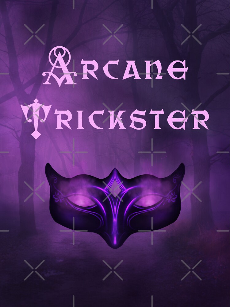 "Arcane Trickster mask" Sticker for Sale by SpinnerED | Redbubble