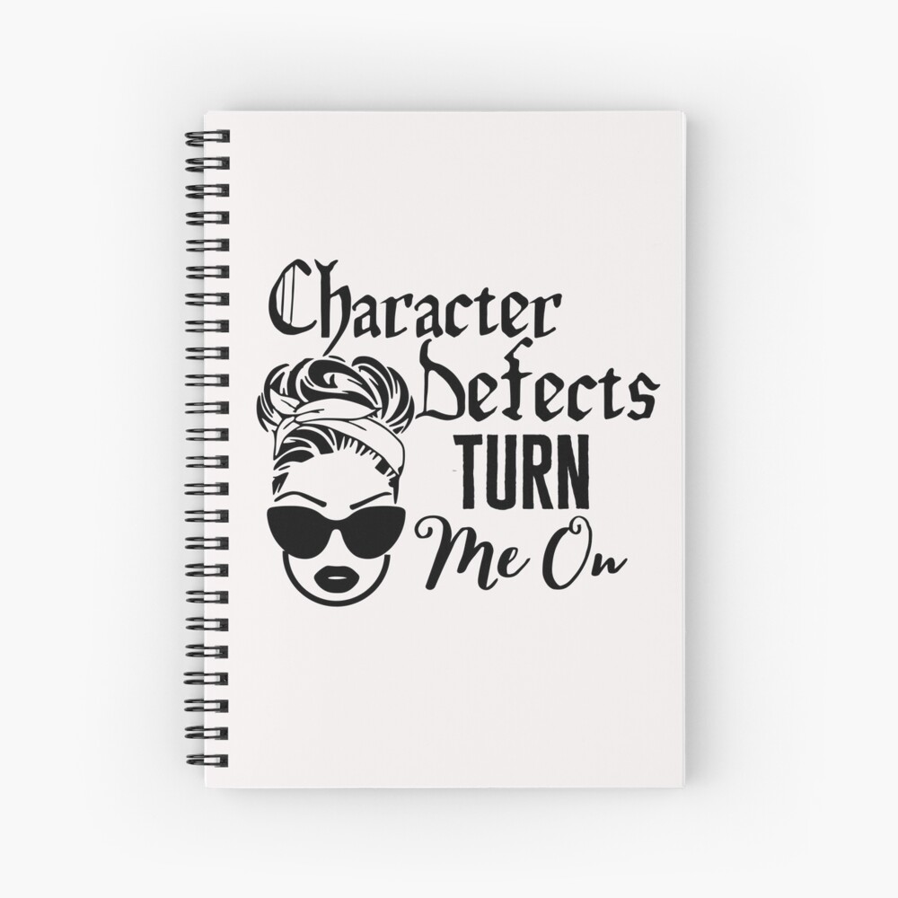Cuaderno de espiral «Los defectos de carácter me excitan, AA NA ...