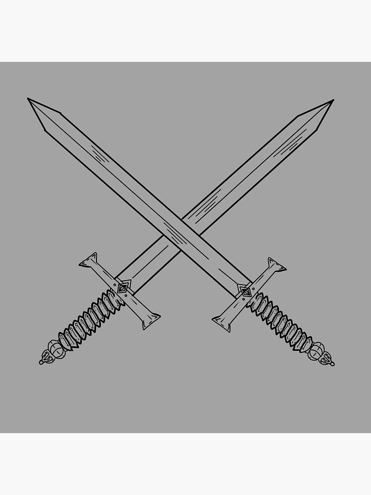 "Crossed swords" Poster for Sale by HomeofDragons | Redbubble